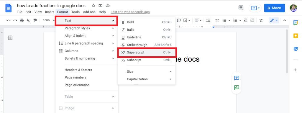 How To Add Fractions In Google Docs 2 Easy Methods 2022 