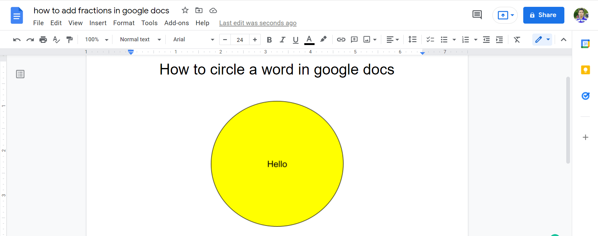 How To Circle A Word In Google Docs In 8 Simple Steps 2022 