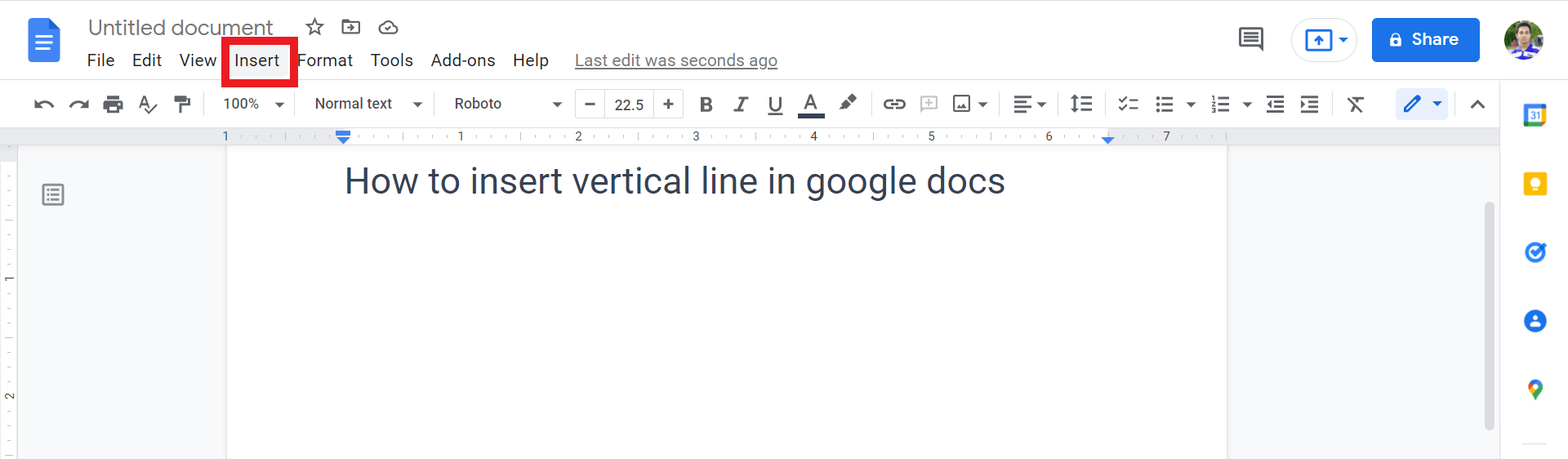 How To Insert Vertical Line In Google Docs 2 Methods 2022 how-to-insert-vertical-line-in-google-docs-2-methods-2022