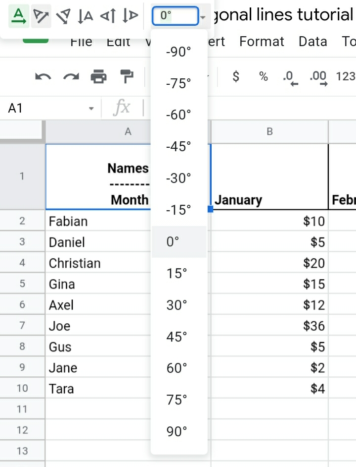 How To Insert Diagonal Line In Cell In Google Sheets 2022 