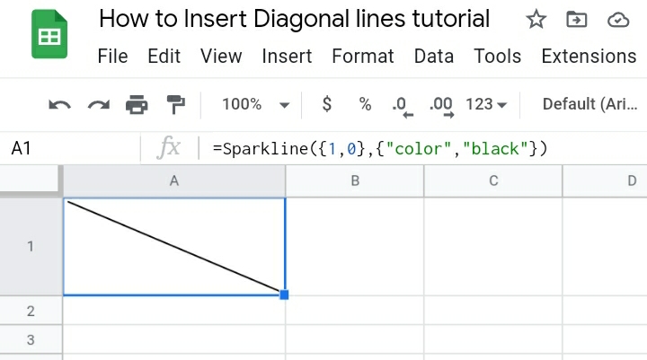 How To Insert Diagonal Line In Cell In Google Sheets 2022 