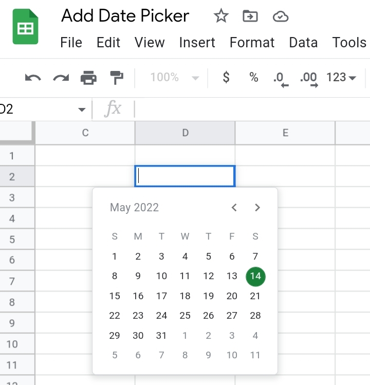 How To Add Date Picker In Google Sheets Quick Method 2022 